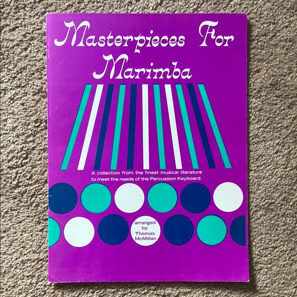 Other | Masterpieces For Marimba Percussion Sheet Music Book | Poshmark